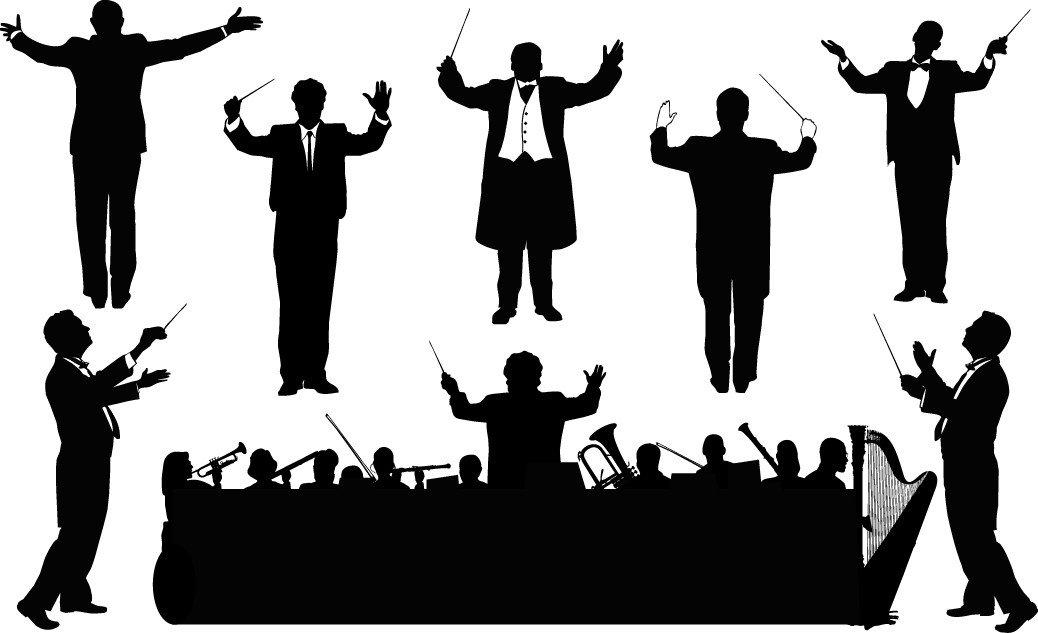 Orchestra conductor silhouette - PNG Logo Vector Brand Downloads (SVG, EPS)